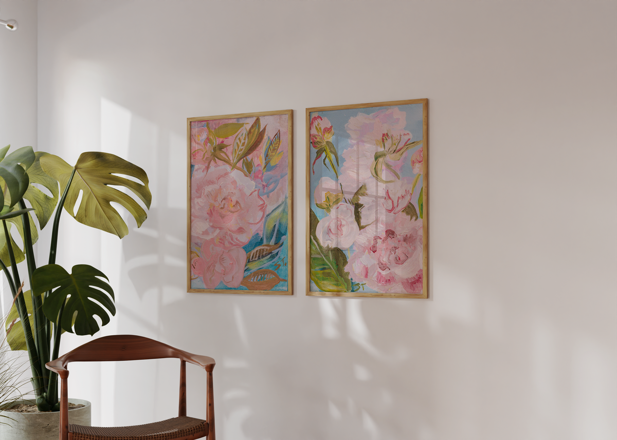 PRINT "Spring Peonies" A Vertical Fine Art Giclee Reproduction – Sarah ...